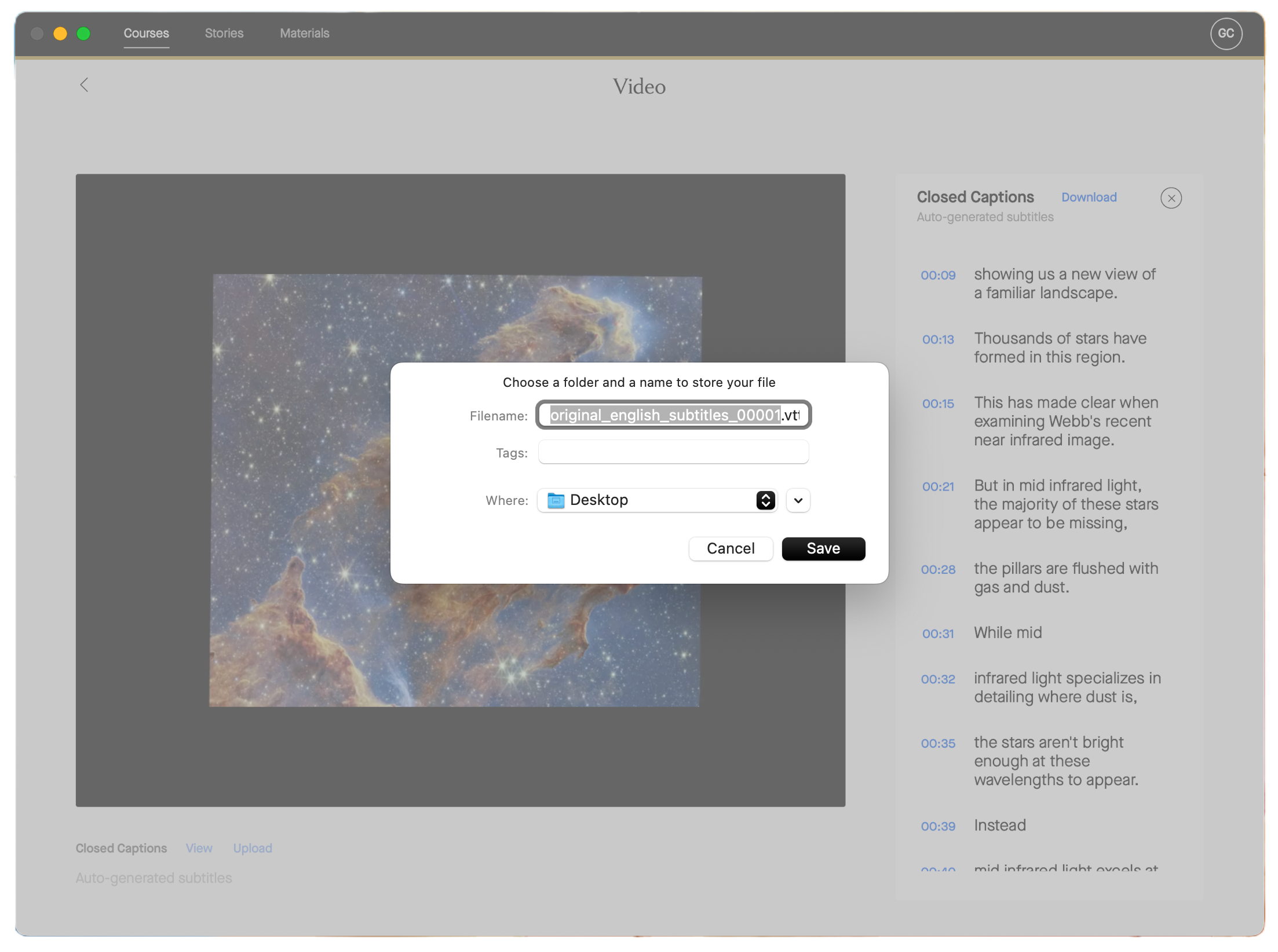 Working With Closed Captions – Honor Education