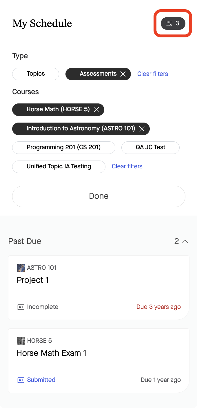 How do I see when course material is due? – Honor Education