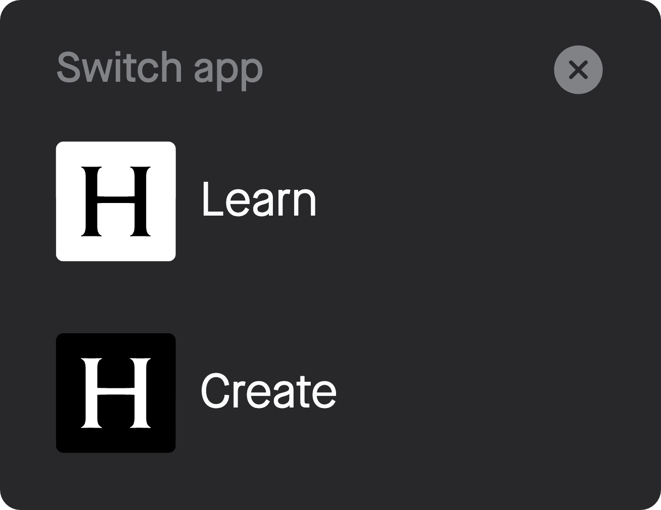 How do I switch between Honor Create and Honor Learn? – Honor Education