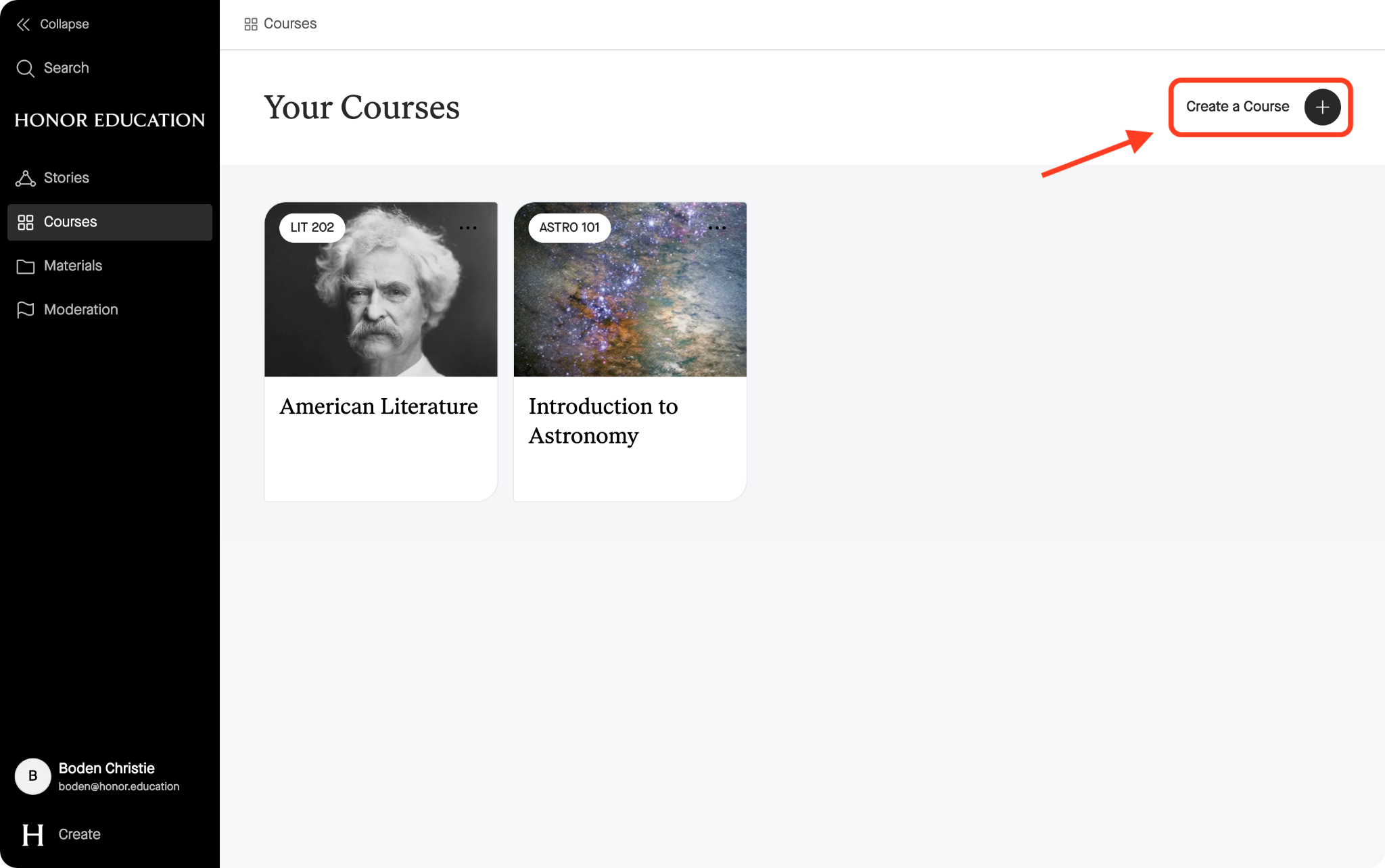 Getting Started With Honor Create – Honor Education